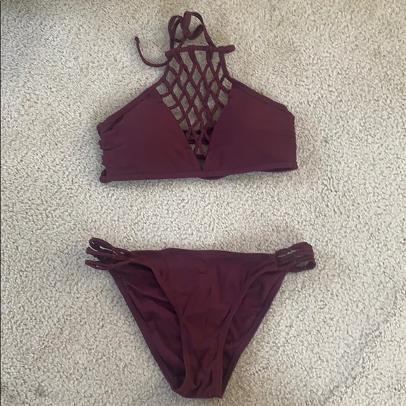 Swim | Maroon Bikini | Poshmark